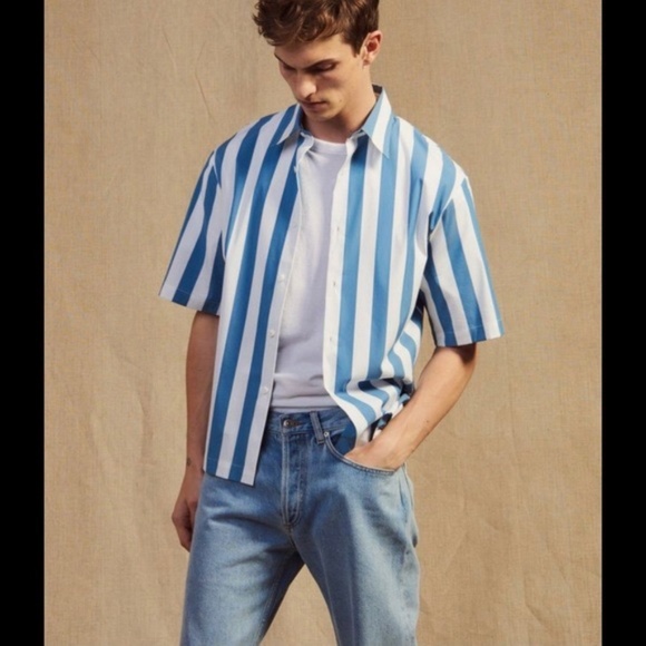 Sandros | Shirts | New Sandros Paris Candy Srtiped Mens Shirt | Poshmark